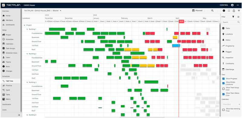 Tactplan | Location Based Scheduling Software for Construction